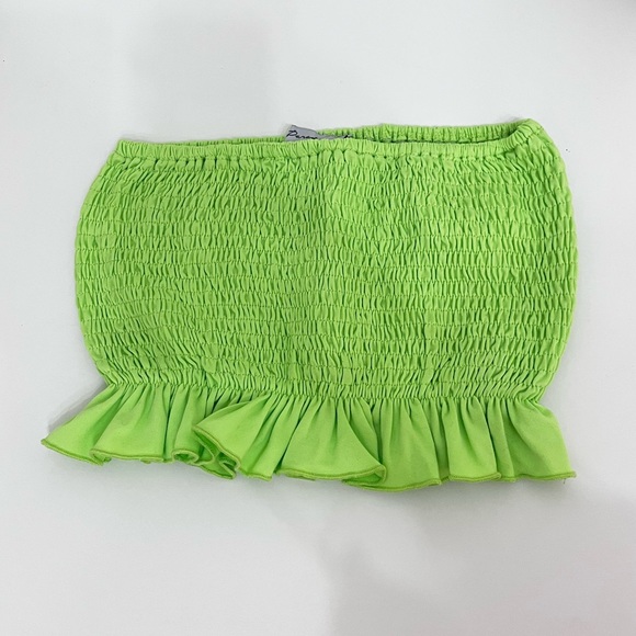 Tops | Lime Green Tube Top | Poshmark